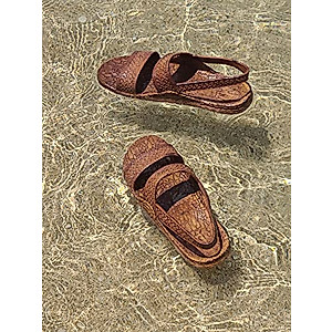 New Adventure Orthopedic J-Slips Hawaiian Jesus Sandals with arch, deep footbed, and backstraps Coconut W7