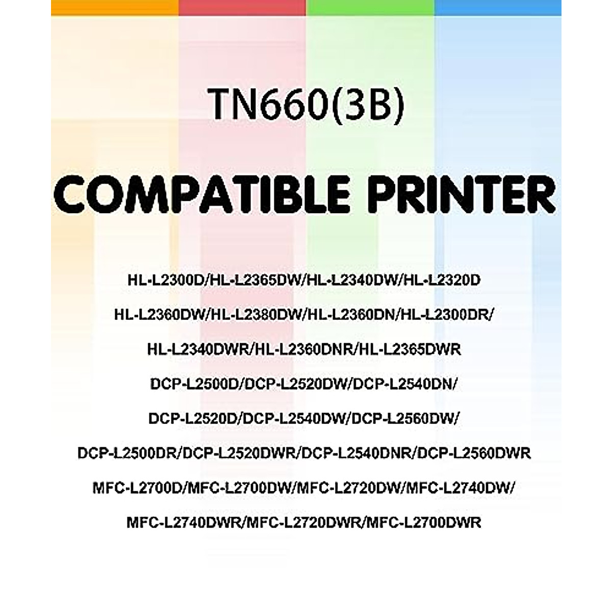 Green Toner Supply (Pack of 3) Replacement for Brother TN660 Toner Cartridge TN630 (TN 630 660) Work for HL-L2300D HL-L2305W HL-L2320D HL-L2340DW HL-L2360DW HL-L2380DW MFC-L2700DW Printer