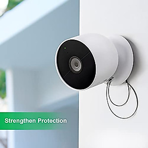 Ayotu Anti-Theft and Anti-Drop Security Chain for Google Nest Cam (Battery), Security Cable with Anti-Theft Screws (Camera NOT Included), 2 Pack