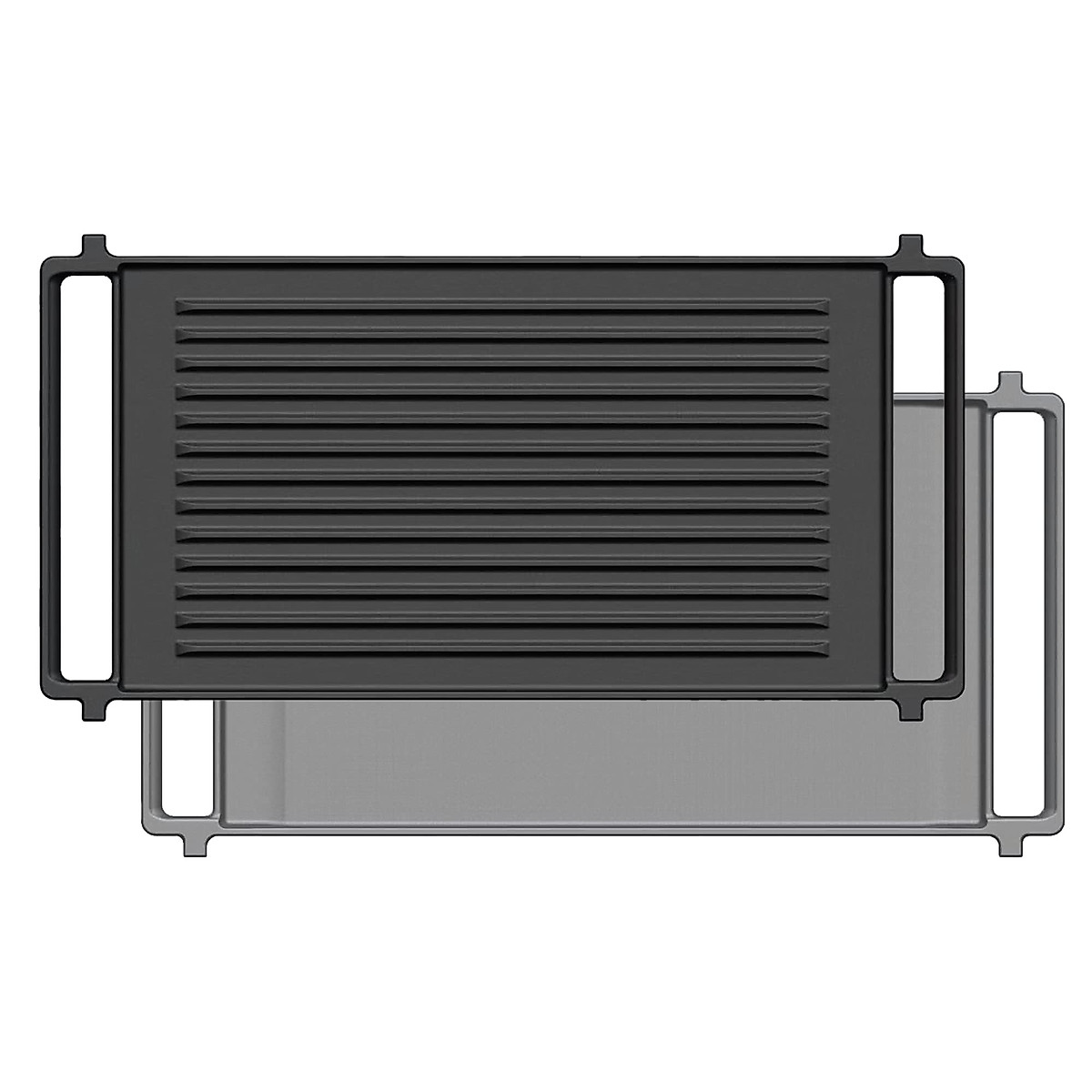 Upgraded WB31X24998 WB31X24738 Griddle Replacement Parts for ge Stove, Heavy Duty Cast Iron Reversible Griddle/Grill Combo Compatible With ge Stove Griddle（Not Universal）,One tray-1 Year Warranty