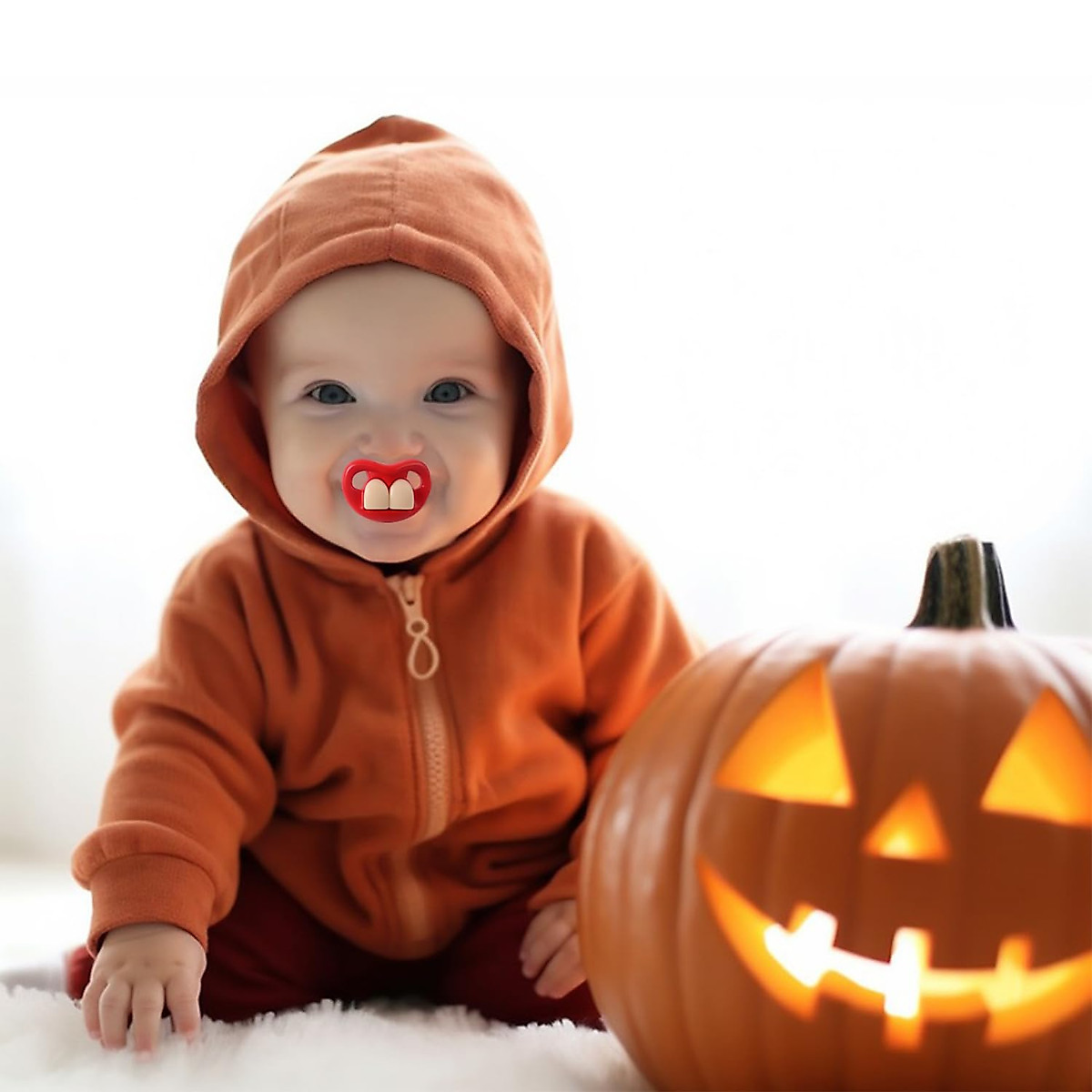 YAPROMO Funny Toddler Orthodontic Mustache Pacifiers for Babies, BPA Free, Latex Free-4 Pack