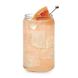 Libbey Classic Can Tumbler Glasses, 16-ounce, Set of 4