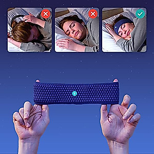 HoomBand Wireless | Bluetooth Innovative Headband for Sleep, Travel, Meditation | Charging Cable Included & Free Access to Hypnotic Stories Created by Sleep Experts (Size M/L)