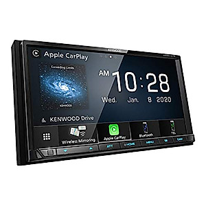 KENWOOD DMX9707S 6.95-Inch Capacitive Touch Screen, Car Stereo, Wired and Wireless CarPlay and Android Auto, Bluetooth, AM/FM Radio, MP3 Player, USB Port, Double DIN, 13-Band EQ, SiriusXM