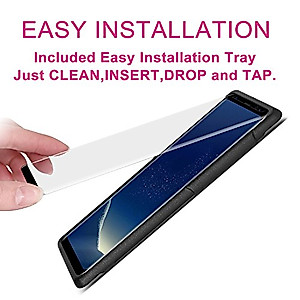 iAnder [2-PACK] Galaxy S8 Plus Screen Protector Glass [Easy Installation Tray], 3D Curved [Tempered Glass] Screen Protector for Galaxy S8 Plus S8+ [Case Friendly]