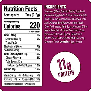 HORMEL COMPLEATS Spaghetti & Meat Sauce Microwave Tray, 7.5 oz. (7 Pack)