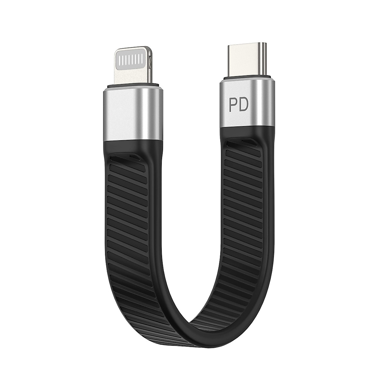 LamToon USB C to Lightning Cable Short, [MFi Certified-13.5cm] 30W Fast Charging 480Mbps Data Sync USB C Cable for Phone 14 Pro/14/13/13 Pro/12 Pro Max/12/11/11 Pro/X/XS(Not Work with DAC)