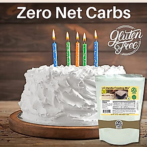 Low Carb Vanilla Frosting Mix | Gluten-free | Non-GMO | No Sugar | Diabetic Friendly | No Hydrogenated Oils | No Artificial Colors | Good for Baking (10.2 Oz)