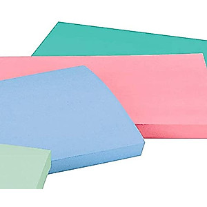 Post-it Notes, 3x5 in, 5 Pads, America's #1 Favorite Sticky Notes, Marseille Collection, Pastel Colors (Pink, Mint, Yellow), Recyclable (655-AST)