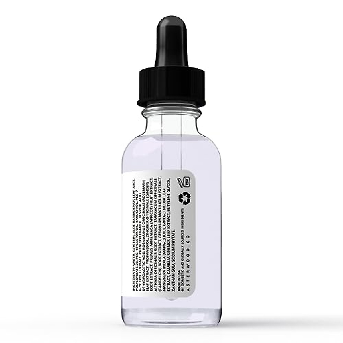 Asterwood Bakuchiol Serum for Face; Retinol Alternative, Hydrating Facial Skin Care Product, Plumping Anti-Aging Face Serum, Anti-Wrinkle Serum 29ml/1 oz