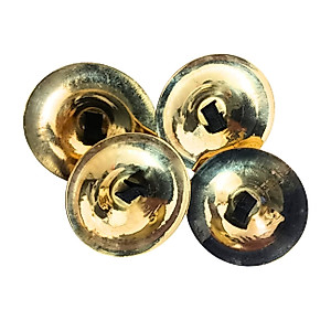 Belly Dancing Finger Zills Finger Cymbals 2 Pairs / 4 Pcs Golden