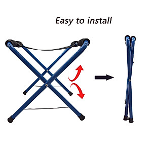 Nooew Newcod Kayak Stand, Aluminum Portable Boat Stand Canoe Storage Rack Indoor Outdoor Usage Kayak Stool, Blue