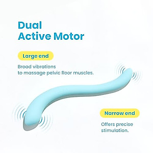 IntiMD VWELL Flex Pelvic Floor Muscle Trigger Point Relaxer with Dual Active & Flexible Shaft Tool Knot Scar Tissue Tender Point Myofascial Release Tightness Spasm Pain Relief