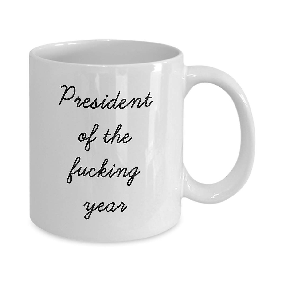 Best President Mug Funny Appreciation Mug for Coworkers Gag Swearing Mug for Adults Novelty Tea Cup