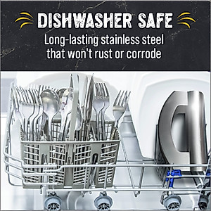 Checkered Chef Stainless Steel Mezzaluna Salad & Vegetable Chopper