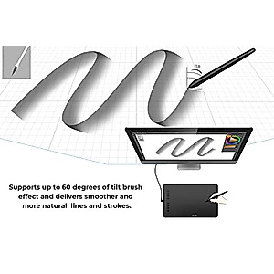 XPPen Deco 01 V2 Graphics Tablet 10x6.25 Inch Drawing Tablet 8192 Levels Pressure Battery-Free Pen with Tilt Function Android/Chromebook Supported Online Teaching Tablet
