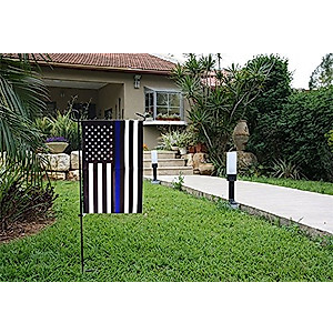 Thin Blue Line American 12 x 18 Inch Garden Flag Police Flag American Flag