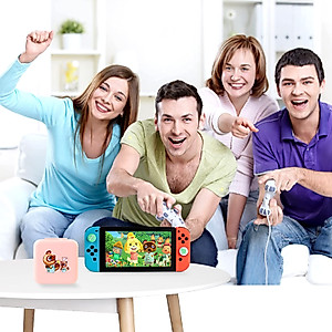 UFOPETIE Card Case for Nintendo Switch Game Card,Compatible with Nintendo Switch Case Animal Crossing Theme,Game Case for Animal Crossing Cards,for Switch Accessories-Thumb Grip 2PCS-Caught Butterfly