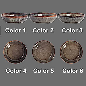 KYBSCZ 30oz Pasta bowls set - 8" serving bowls - salad bowls set of 4 - Large ceramic bowls - Dinner bowls - Microwave safe bowls