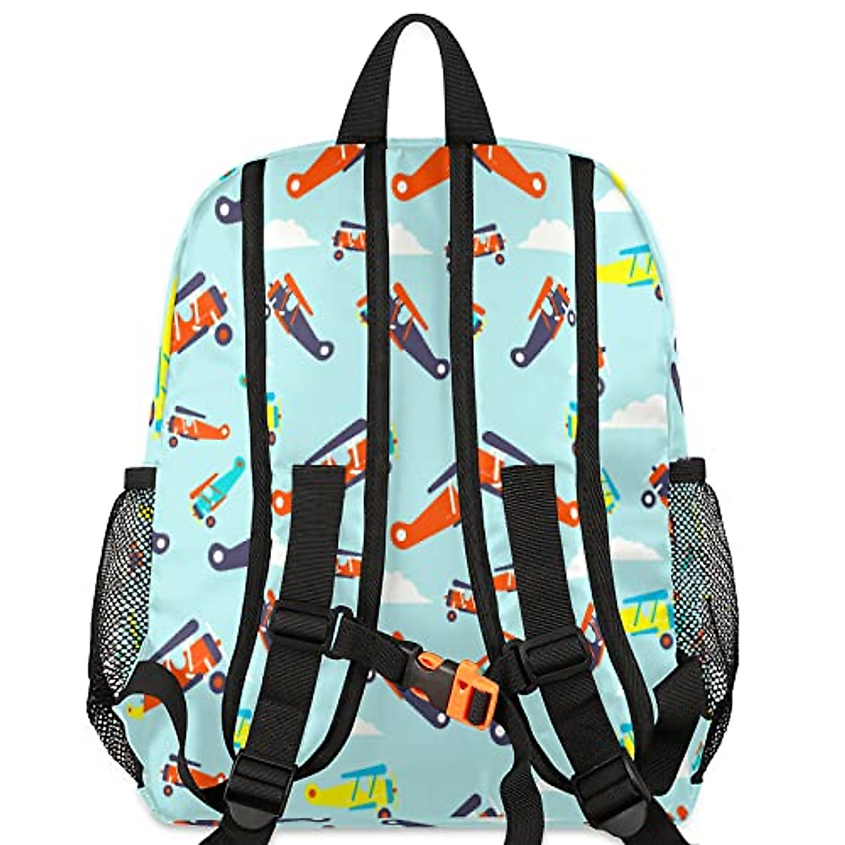 Cartoon Airplane Kids Backpack for Boys Cute Cool Toy Airplane Mini Toddler Backpacks Back to School Bookbag for Nursery Daycare Preschool Kindergarten 12 inch
