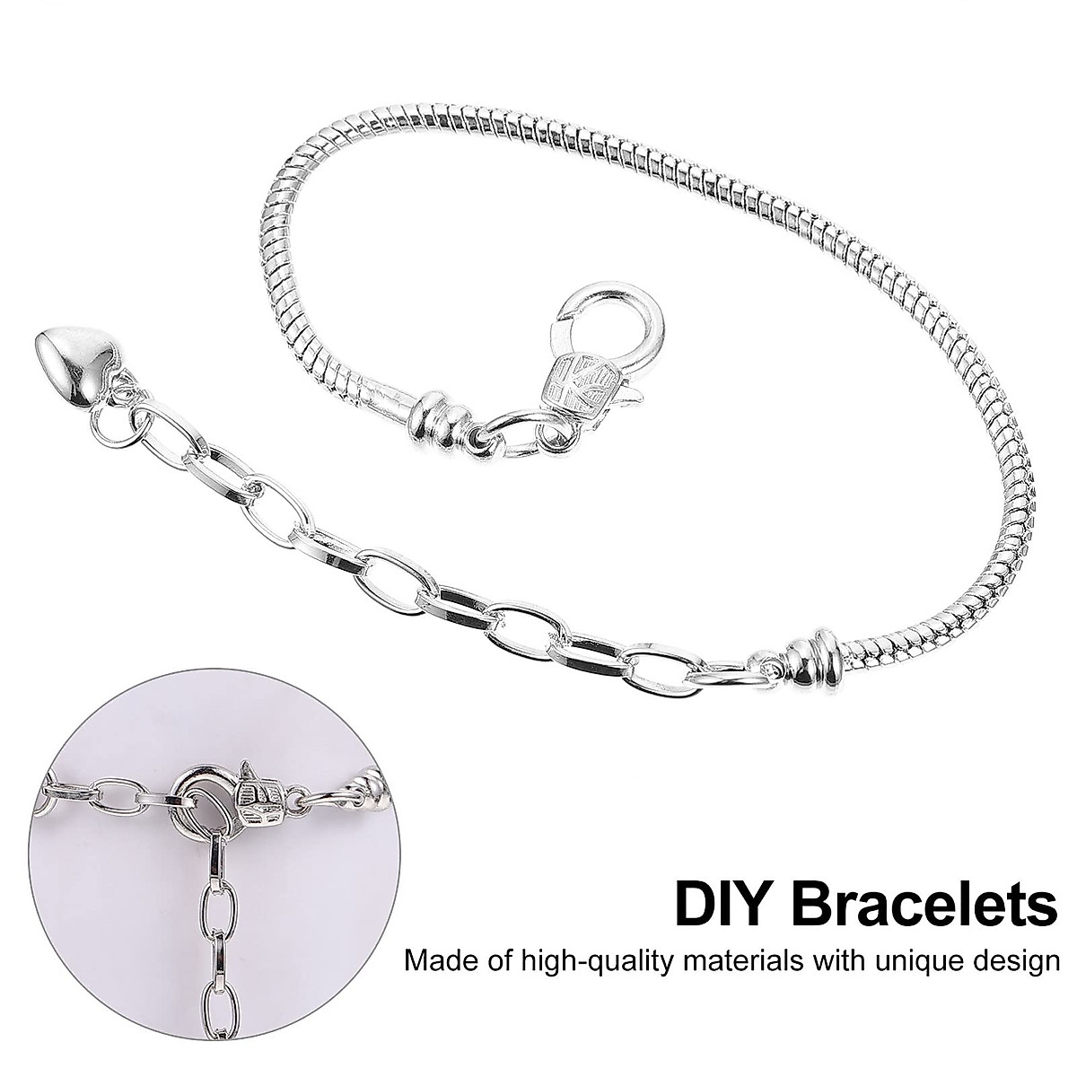 EXCEART 5pcs Snake Bone Chain Bracelet Snake Bone Chains Women Wrist Chains Fashionable Wrist Jewelry Wrist Decor Jewelry Accessory Lobster Clasp Bracelet Diy Bracelets Copper Bracelet