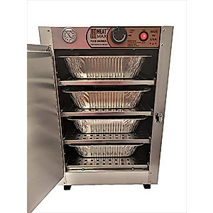 HeatMax 162224 Party Catering Full Size 3.25" Tall Pans Hot Box Food Warmer, NSF/UL Certified Great for Schools and Churches - Made in USA with Service and Support