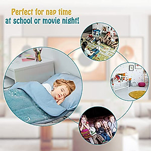 Kids Sleeping Bag for Boys, Glow in The Dark Slumber Bag, Sleeping Bag for Kids with Pillow, Soft Sleeping Bag for Toddler, Sleeping Bags for Girls Boys Daycare, Naps and Sleepovers,63" x 29"