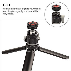 SOLUSTRE Camera Tripod Mini Microphone Tripod Mount Aluminum Alloy Camera Mount Adapter Microphone Stand Adapter Microphone Accessory for Camera Fill Light Black Camera Stand