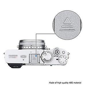 Silver Camera Hot Shoe Cover Protector Cap for Fujifilm X-S20 X-T5 X-T4 X-T3 X-T2 X-T1 GFX 50S II X-H2 X-H2S XT-30 II X-T20 XT-10 X-S10 X-E4 X-E3 X-E2S XT200 XT100 X100V X100F X100T X100S XPro3 XPro2