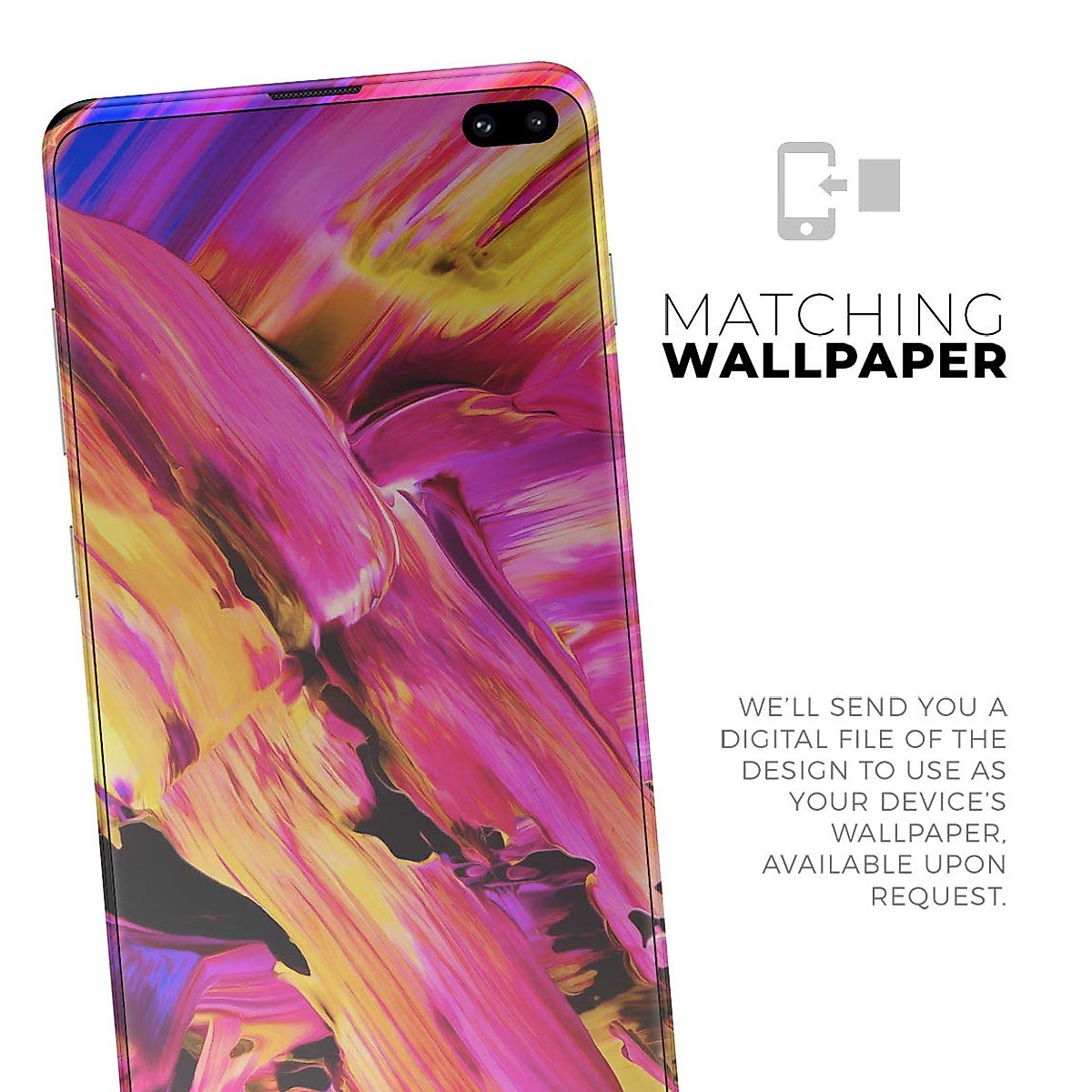 DesignSkinz Blurred Abstract Flow V4 Protective Vinyl Decal Wrap Skin Cover Compatible with The Samsung Galaxy S20 (Screen Trim & Back Glass Skin)