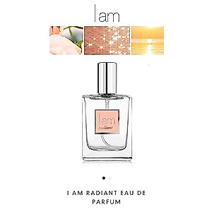 I am RADIANT Eau de Parfum - Clean Naturally Scented Womens Perfumes - A Warm Exotic Blend of Citrus, Spice Tea, and Vanilla with Floral Patchouli, Moroccan Rose, and Freesia (1.7 oz Spray Bottle)