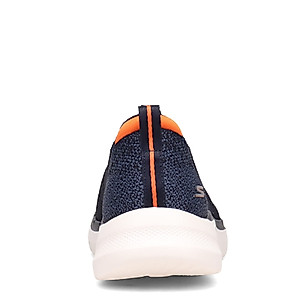 Skechers Men's Gowalk 6-Stretch Fit Slip-On Athletic Performance Walking Shoe, Navy/Orange, 10