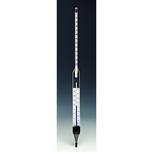 SafetyBlue Precision Hydrometer ASTM S558HL-14 69/81 API / 0/150°F Thermometer with NIST Certificate