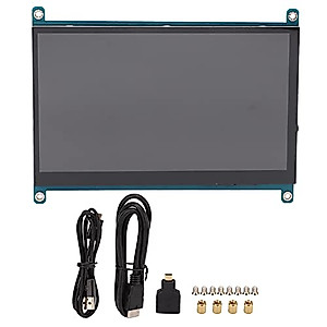 VINGVO PC Monitor, 7 Inch PC Touch Screen High Resolution 5 Point Wide Support for Computer (IPC-IPS)