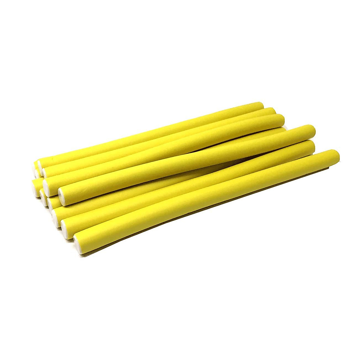 1/2” Diameter 9.5" Length Twist-flex Hair Roller Curling Rods – 12 Pack