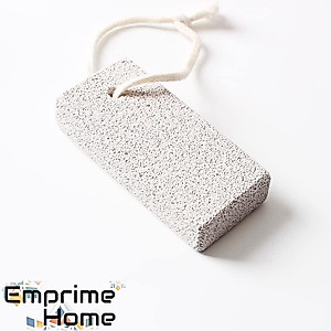 Natural Pumice Stone White for Feet Heels and Palm Set of 2- Pedicure Exfoliation Tool- Hard Callus Remover Health Foot Care Hypoallergenic Best Exfoliation- Corn Remover Dry Dead Skin from Pamukkale