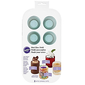 Wilton Round Shot Glass Silicone Mold, 8-Cavity