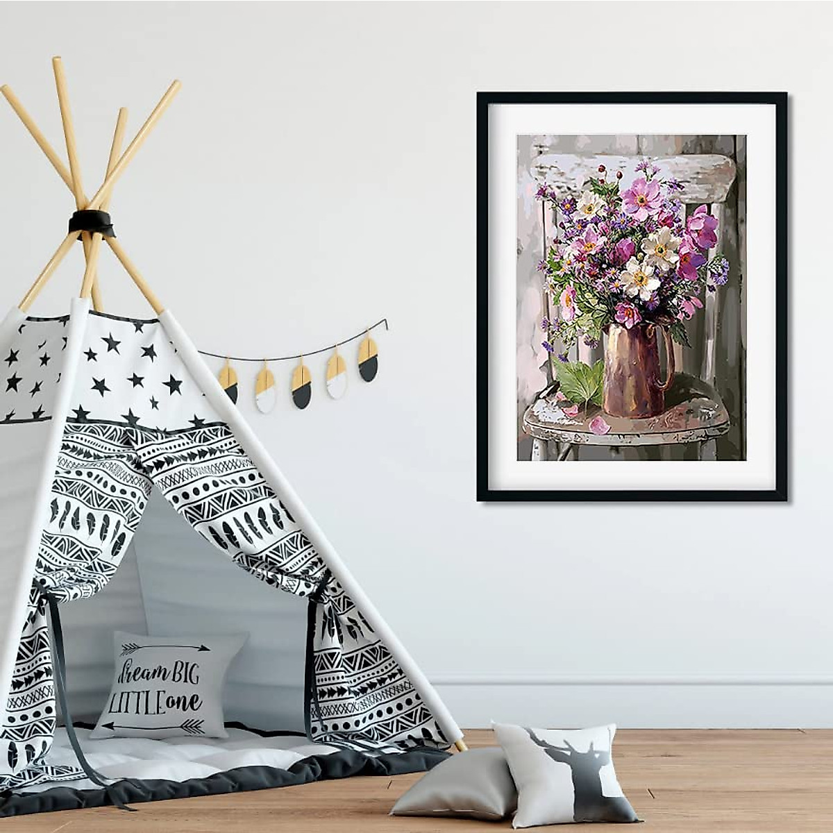 VeGuude Diamond Painting Kits for Adults, 4 Pack Flowers 5D Diamond Art Kits, Full Drill DIY Crafts for Adults Home Wall Decor Gift Diamond Dots [11.8x15.7inch]