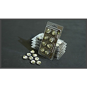 Gamers Grass Battle Ready Bases: Winter Round Lip 30mm (x8)