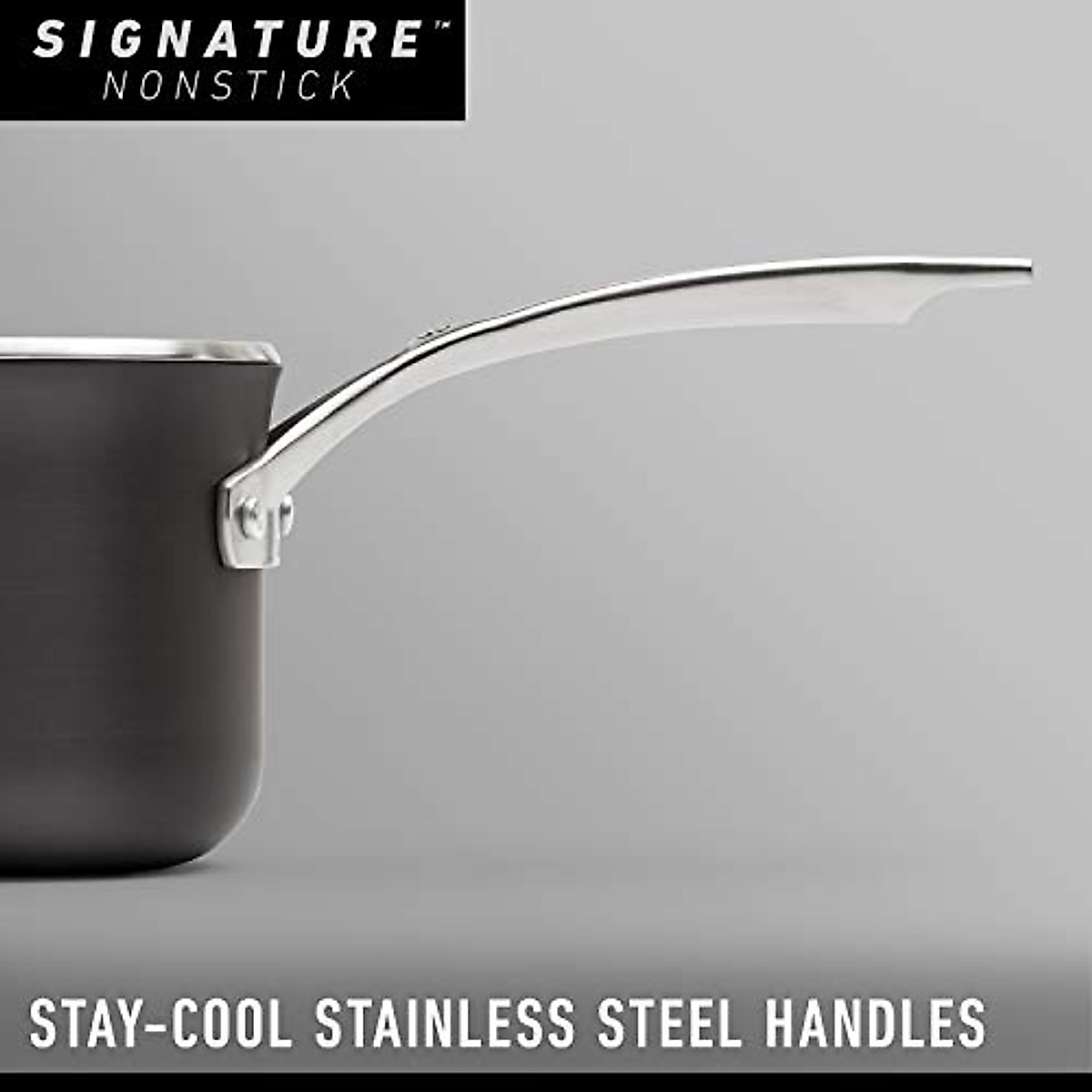 Calphalon Nonstick Frying Pan with Stay-Cool Handles, Dishwasher and Metal Utensil Safe, PFOA-Free, 10-Inch, Black