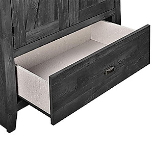 Ameriwood Home Farmington Wide Storage Cabinet, 30", Rustic Gray