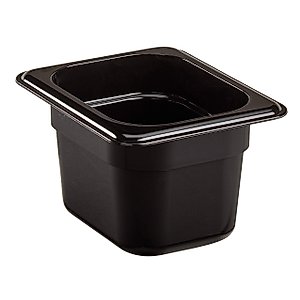Cambro 84CW110 Food Pan 1/8 X 4" Camwear Black Case of 6