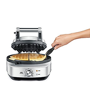 Breville BWM520XL No-Mess Waffle Maker, Brushed Stainless Steel