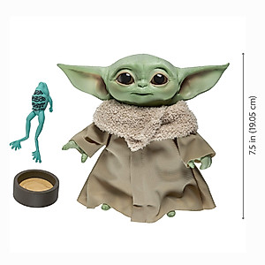 STAR WARS The Child Talking Plush Toy with Character Sounds and Accessories, The Mandalorian Toy for Kids Ages 3 and Up, Green