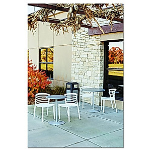 Safco Products 4-Piece Entourage Stack Chair Set, White