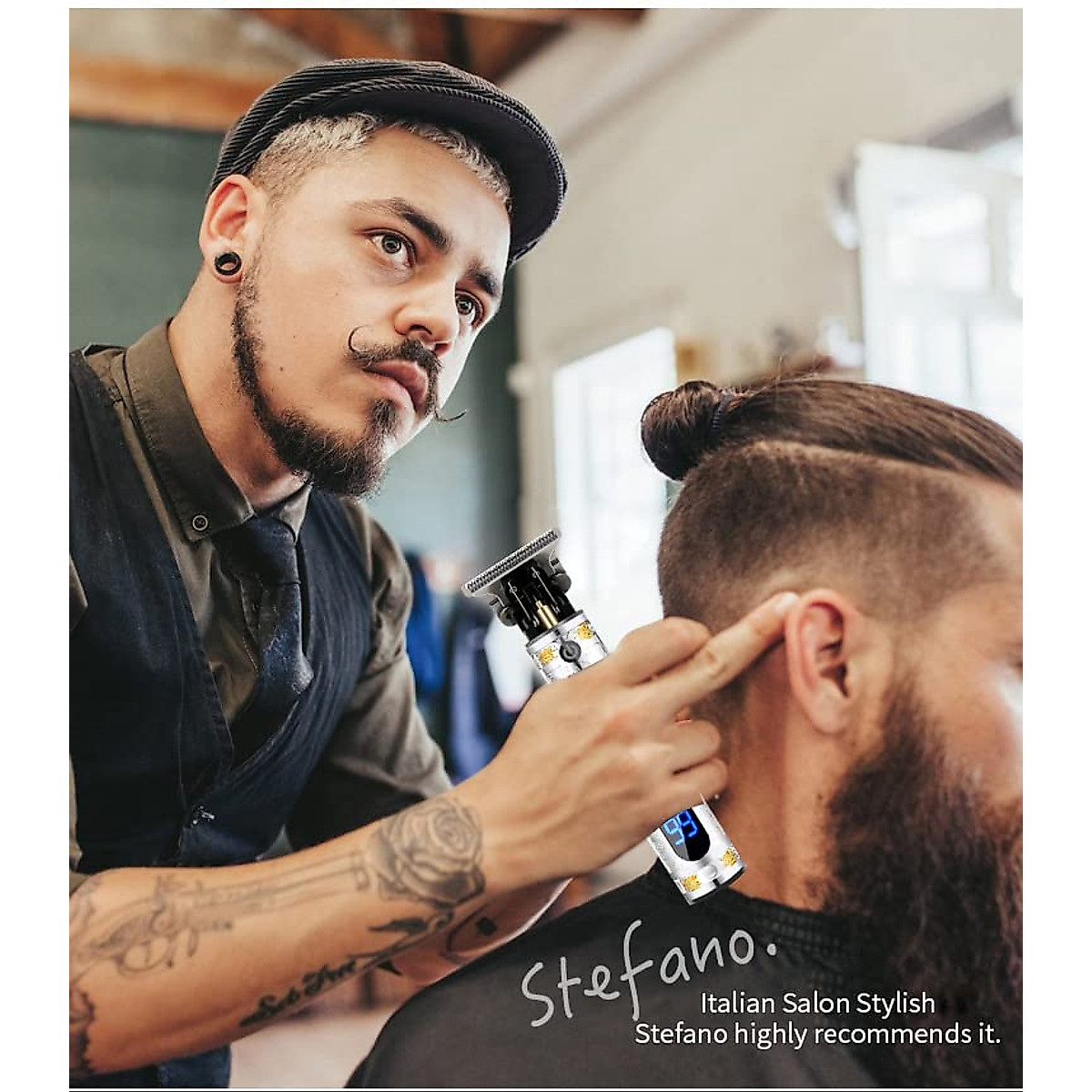 You future Professional Cordless Hair Trimmer,T-Blade Hair Clippers for Men,Zero Gapped Trimmers Line Up Detailer Trimmer Edgers T10 0