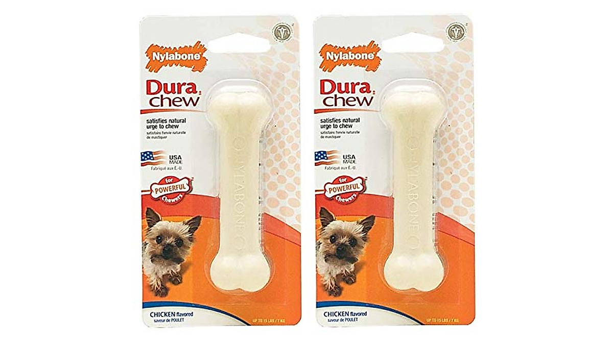 Nylabone Durachew Chicken Chew Toys for Small Dogs