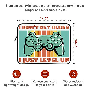 I Just Level Up Mac Book Air 14" Sleeve - Gaming Laptop Sleeve - Gamepad Mac Book Sleeve