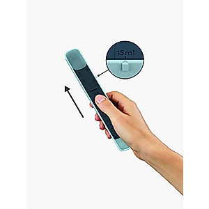 Joseph Joseph 40105 Measure-Up Adjustable Measuring Spoon, Measures from 1 ml to 15 ml and from 1/4 tsp to 1 tbsp, Blue