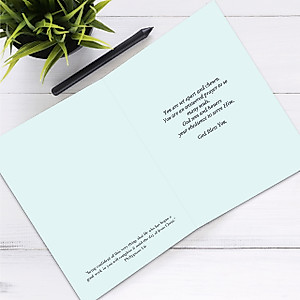 Simply Uncaged Christian Gifts Ministry Appreciation Card 5x7Inch for Pastor, Minister, Church Staff, Volunteers, Ministry Appreciation Gift Card for Ministers (Single Card)